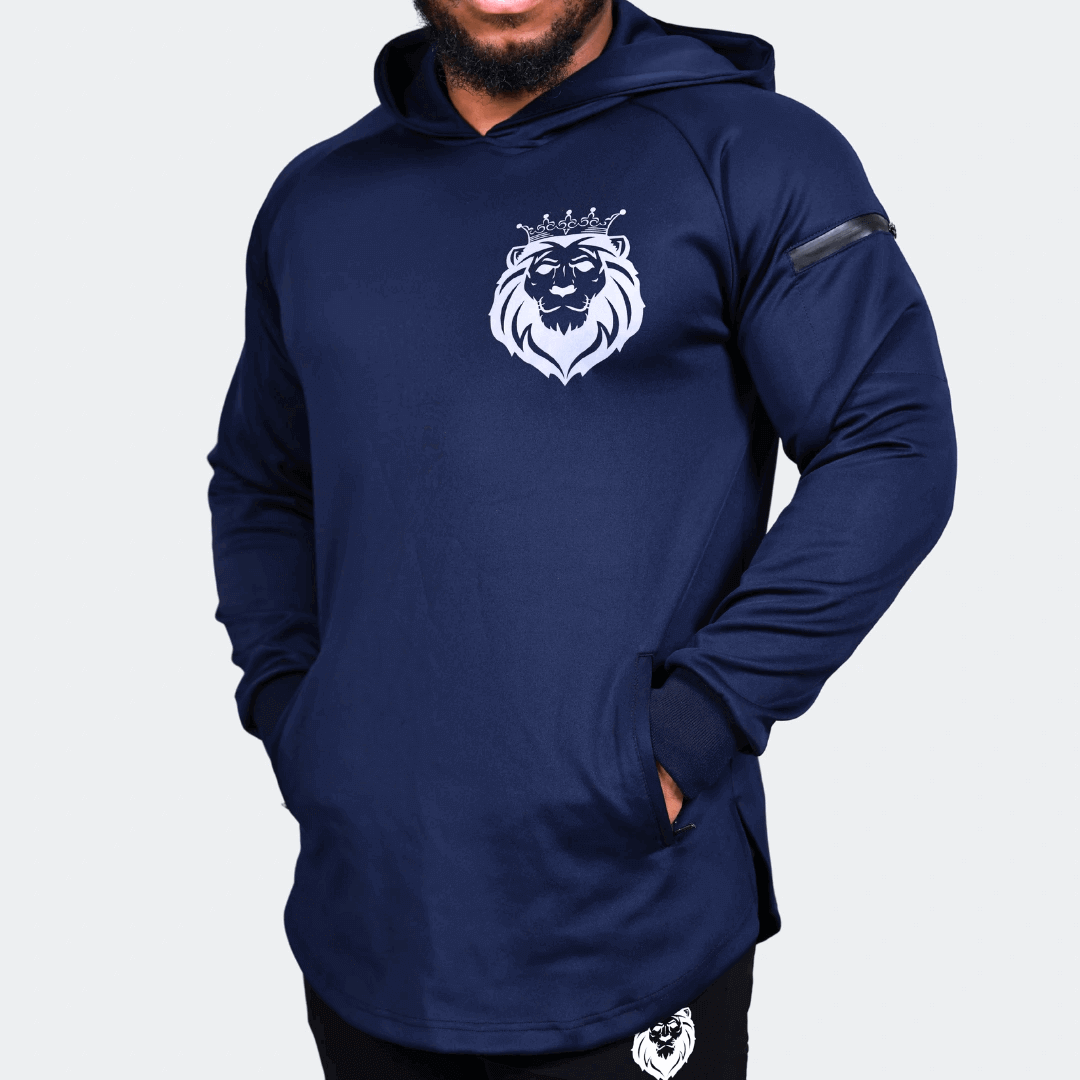 Stealth Hoodie - Navy Blue Breathable Workout Veii Apparel | Veii Apparel
